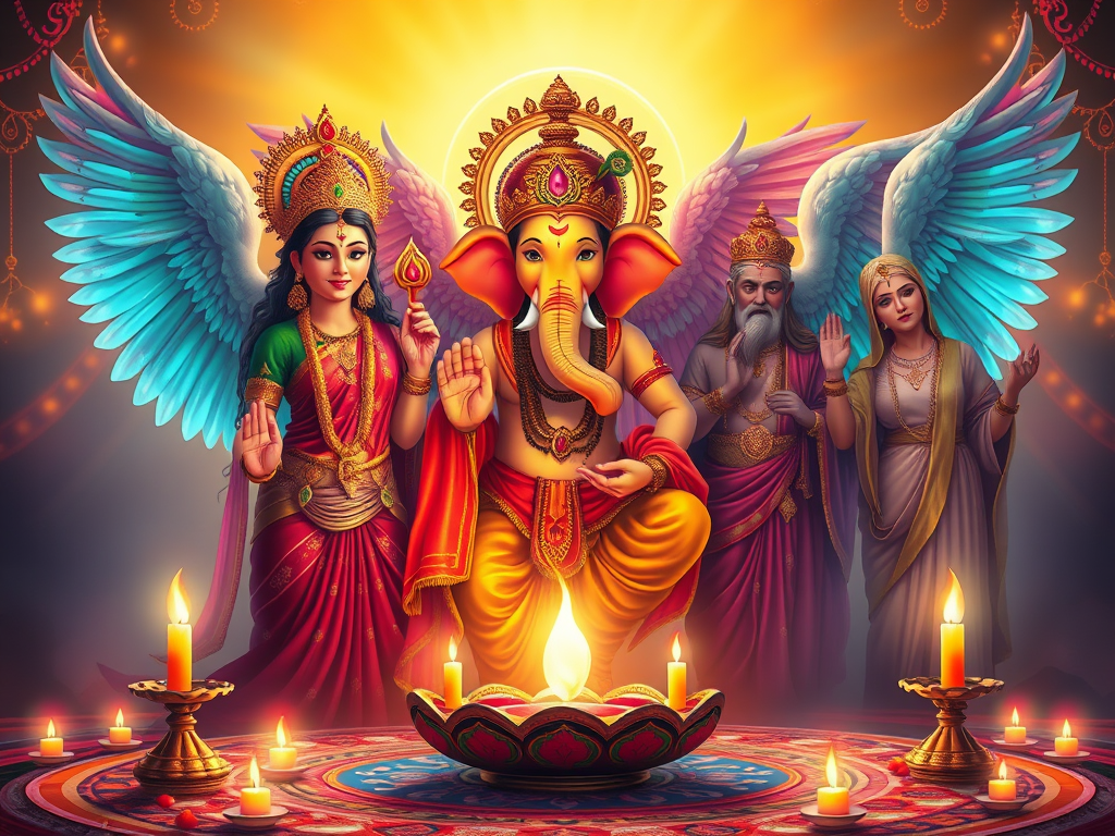 Diwali Blessing – Goddess Lakshmi, Lord Ganesh, Archangel Ariel ...